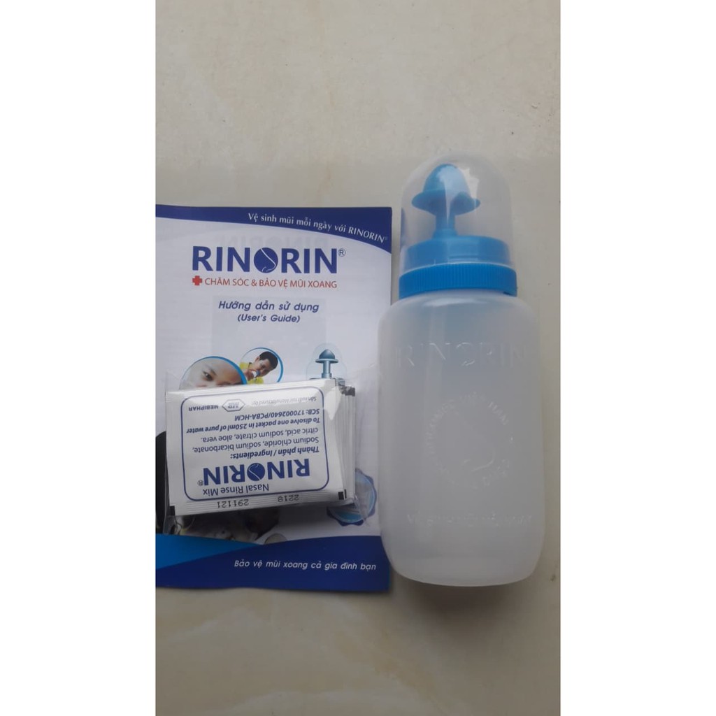Bình rửa mũi RINORIN ko kèm muối | Shopee Việt Nam