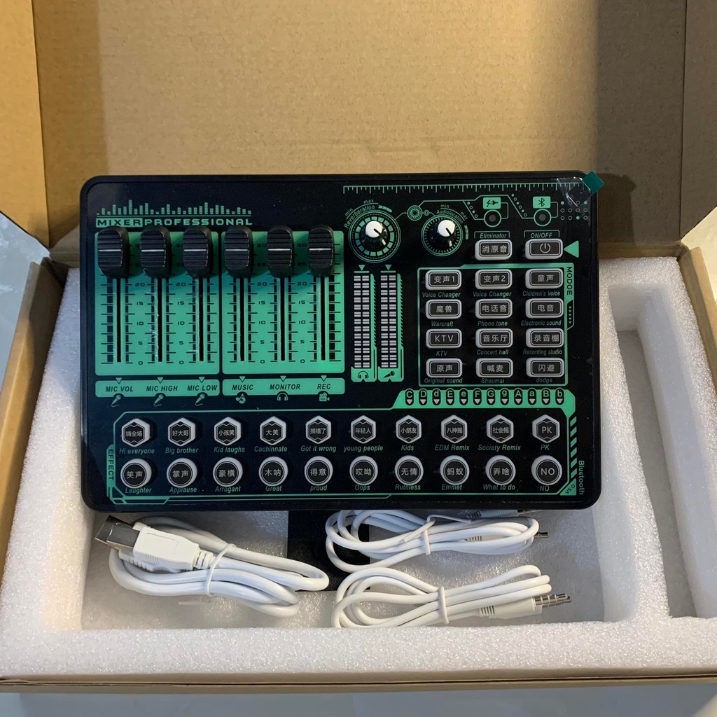 Sound card H9 có Bluetooth dòng có autu-tune tích hợp pin thuận tiên ...