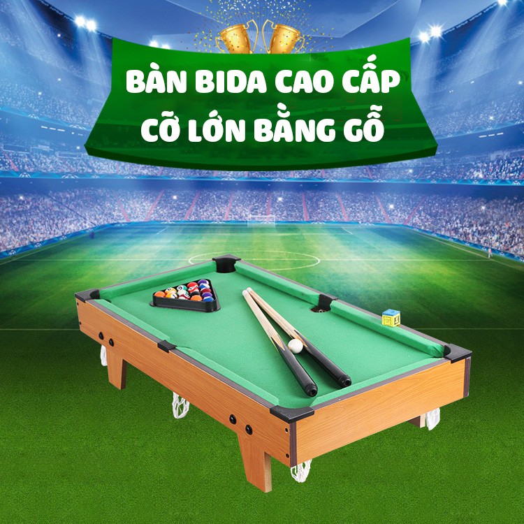 Đồ chơi bàn BiDA bằng gỗ Table Top Pool Table TTP-69 kích thước chân ...