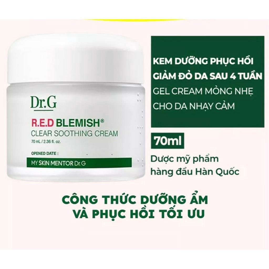 Kem dưỡng Dr.G DrG Red Blemish Clear Soothing Cream 30ml-70ml | Shopee Việt Nam