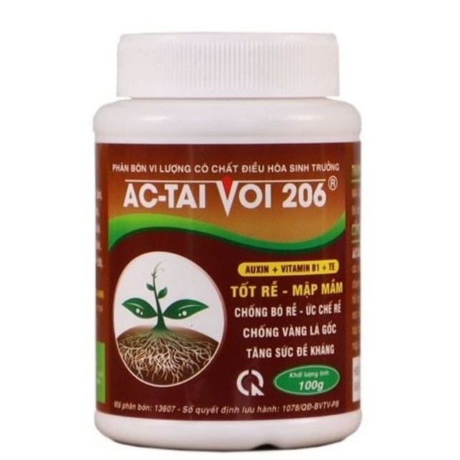 Phân Bón Vi Lượng AC - TAI VOI 206 - Tốt Rễ Mập Mầm - 100g | Shopee ...