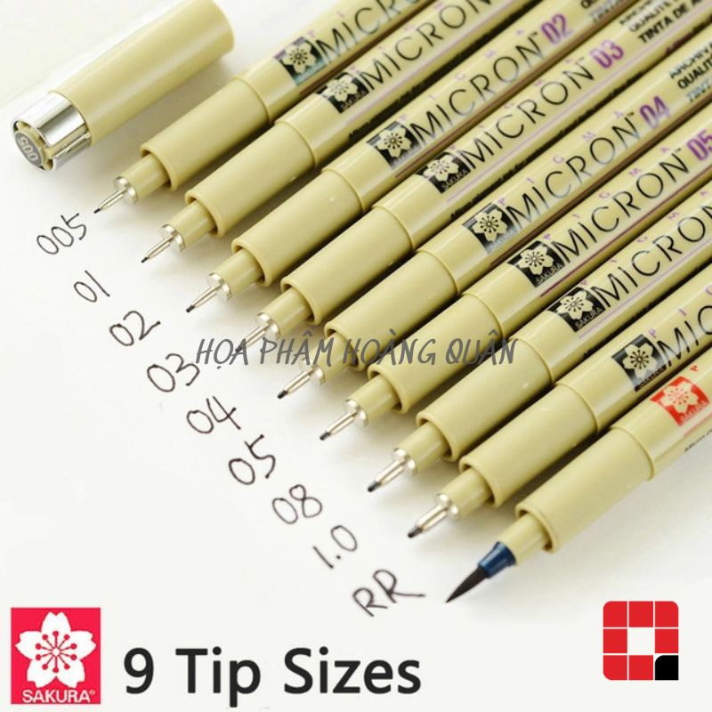 BÚT LINE ĐI NÉT CHUYÊN NGHIỆP SAKURA - SAKURA PIGMA MICRON PEN | Shopee Việt Nam