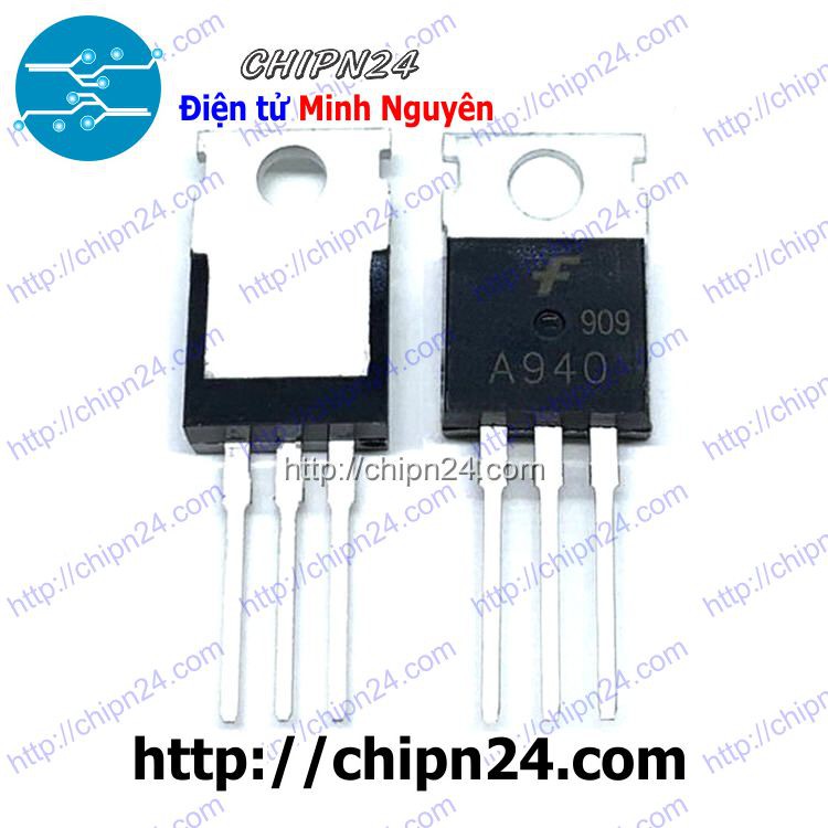 [2 CON] (KT1) Transistor A940 TO-220 PNP 1.5A 150V (2SA940 940 ...