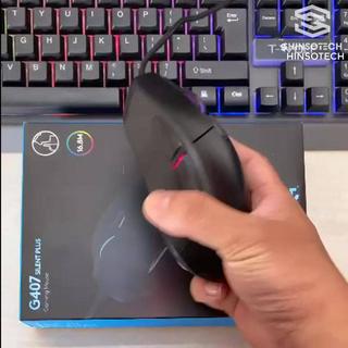 Chuột máy tính có dây Logitech G407 Plus click silent dây bọc dù led ...