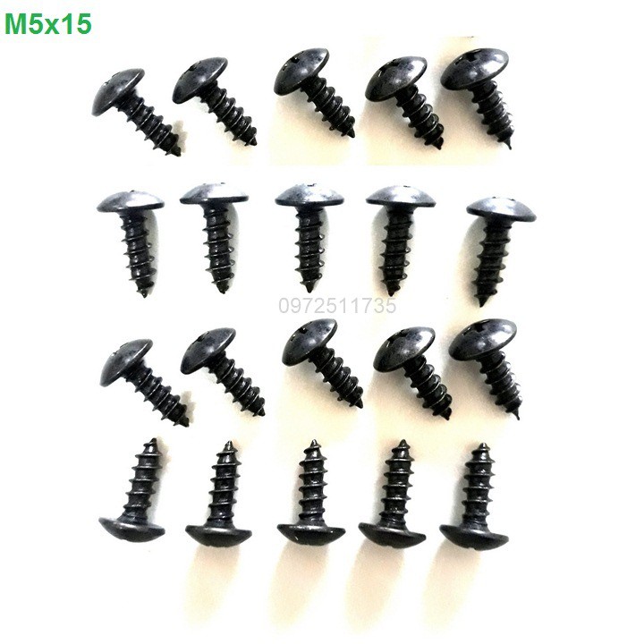 Ốc vít dàn áo xe máy M5x15 (20 con) | Shopee Việt Nam