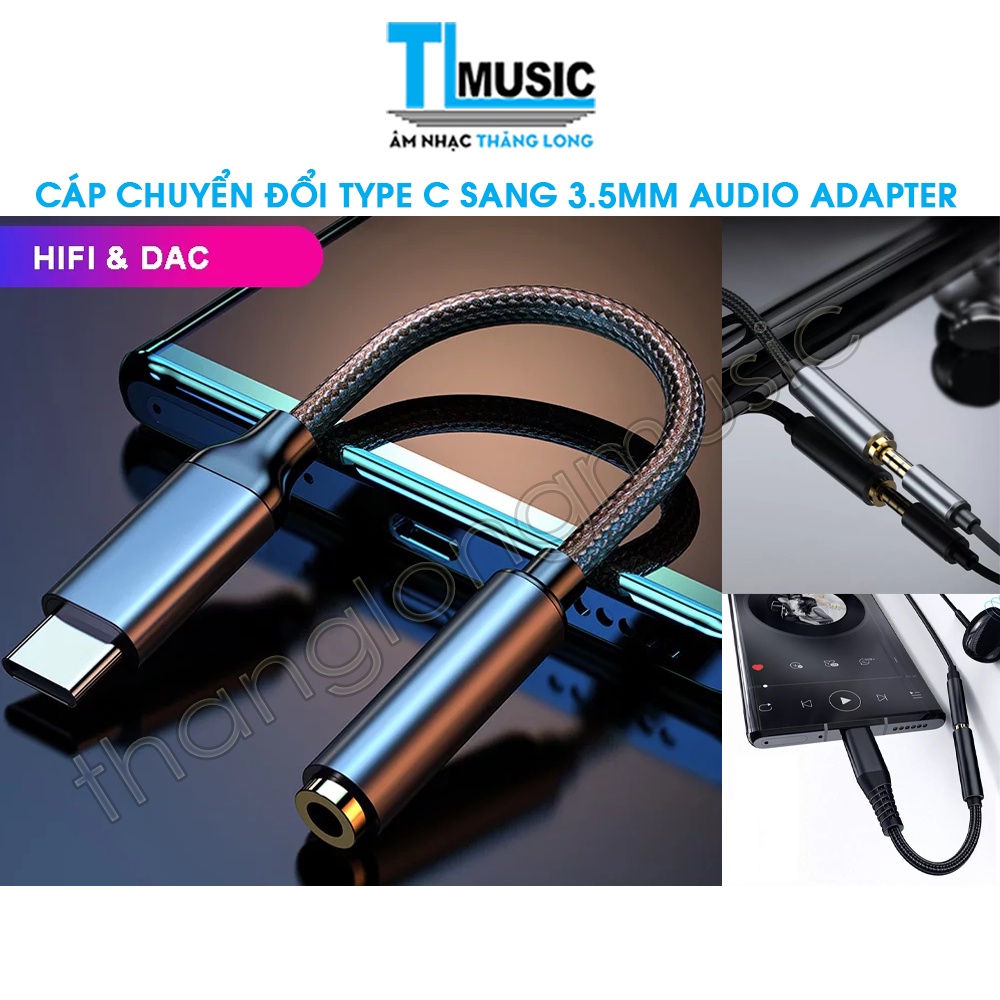 Dây Cáp Chuyển Đổi Type C Sang Công Aux 3.5mm ( Type-C to 3.5 mm Audio Adapter ) | Shopee Việt Nam