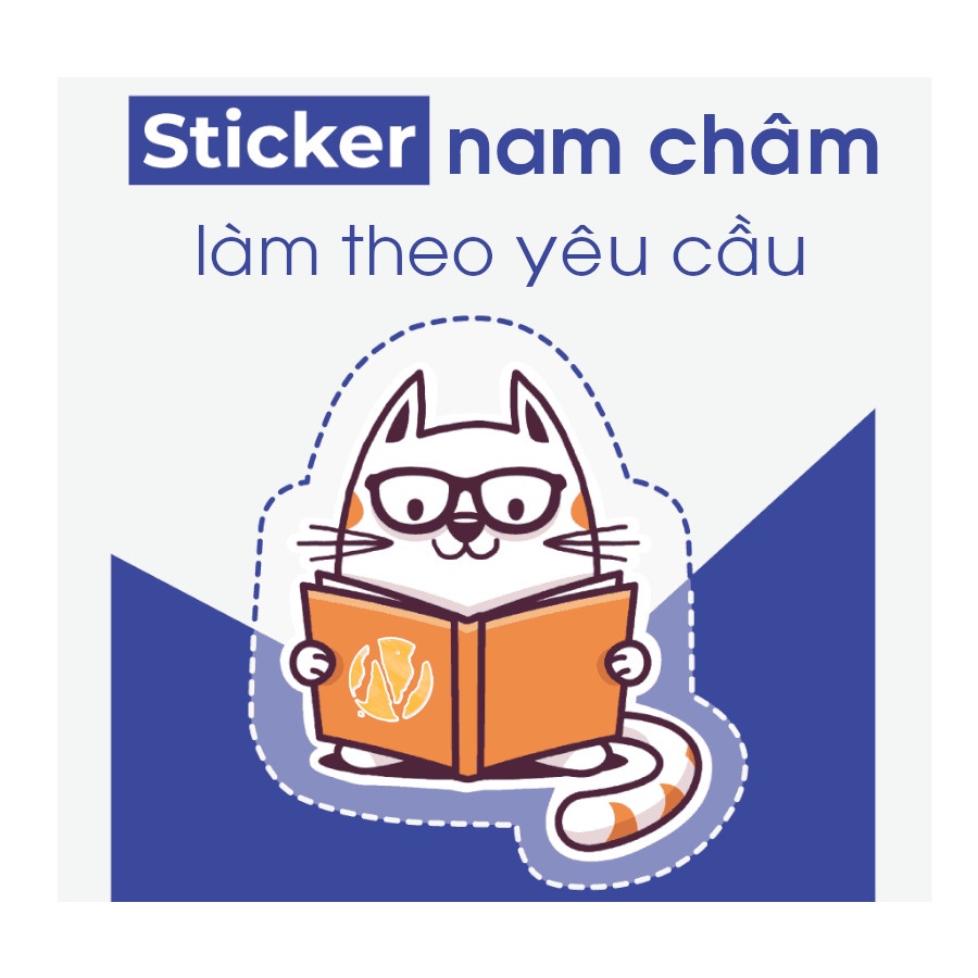 [N-diy] Sticker nam châm gắn tủ lạnh (làm theo yêu cầu) | Shopee Việt Nam