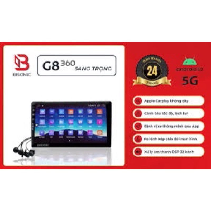 Màn hình DVD Android bisonic G8, G9 , G8+360, G9+360 chính hãng | Shopee Việt Nam