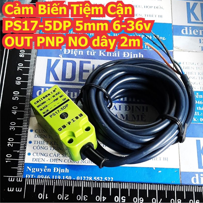 Cảm Biến Tiệm Cận PS17-5DP 5mm 6-36v OUT PNP NO dây 2m kde8122 | Shopee Việt Nam