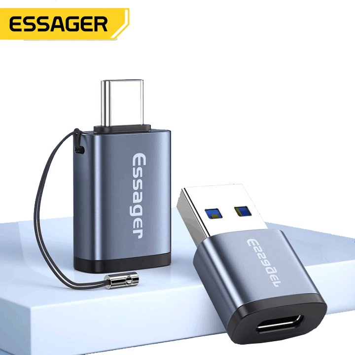 Đầu chuyển đổi dữ liệu OTG ESSAGER USB 3.0 Micro USB sang Type C cho ...