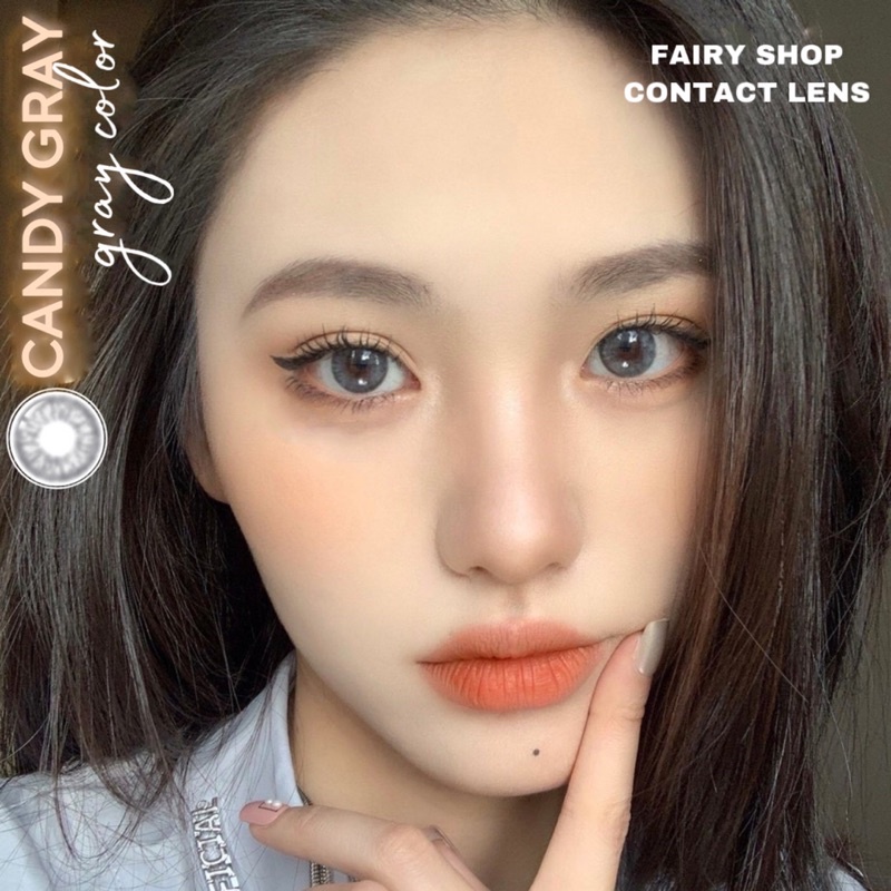 Kính Áp Tròng Candy Gray 14.0 - Xám Trà Sữa FAIRY SHOP CONTACT LENS độ cận 0 - 6 độ | Shopee ...