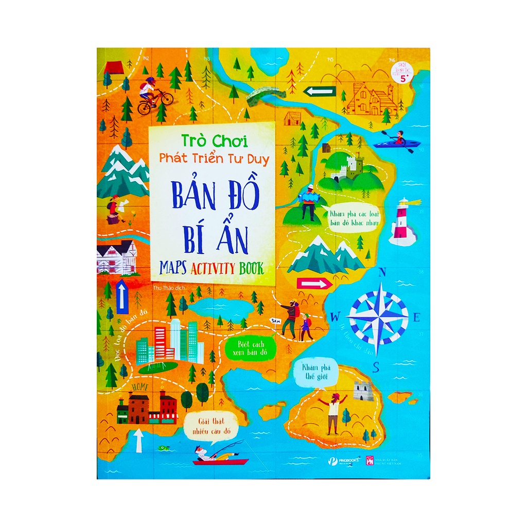 Sách thiếu nhi Trò chơi phát triển tư duy Bản Đồ Bí Ẩn Maps Activity Book | Shopee Việt Nam