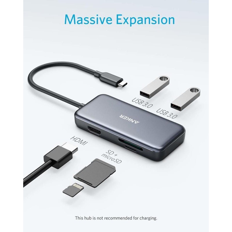 Anker 5-in-1 USB C Adapter | Shopee Việt Nam