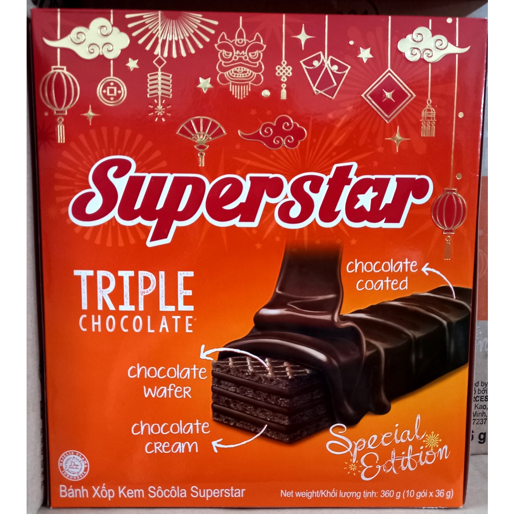 Bánh xốp Superstar chocolate 320g | Shopee Việt Nam