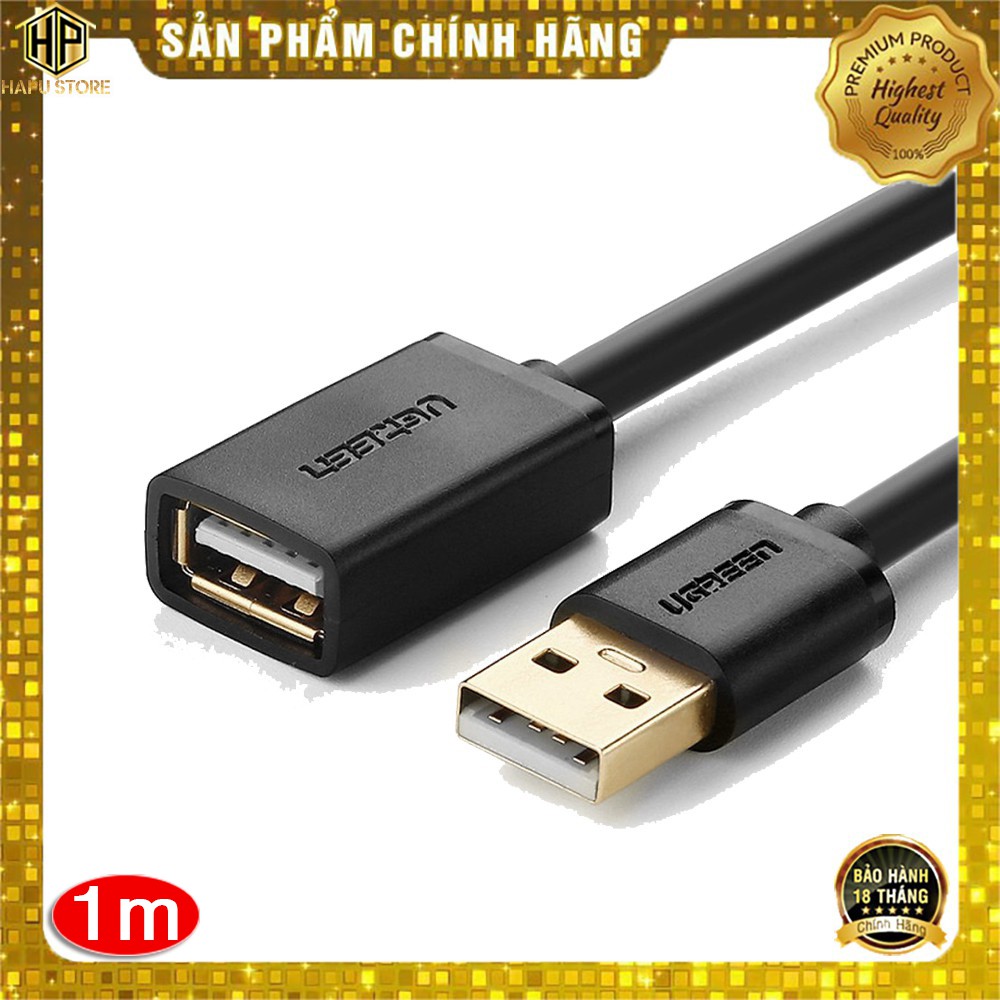 Ugreen 10314 - Cáp USB 2.0 nối dài 1M chính hãng - HapuStore | Shopee ...