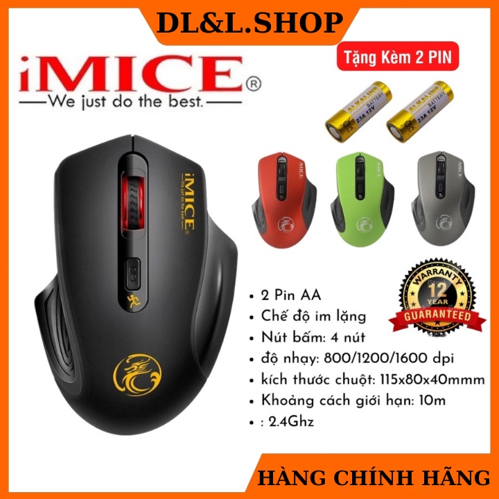 Chuột Không Dây Gaming Giá Rẻ IMICE G1800 💥 FREESHIP 💥Chuột Chuyên Game ...
