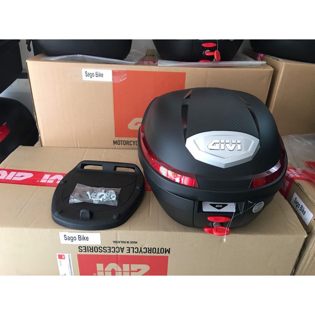 Thùng givi B270N cốp xe givi, thùng givi 27 lit kèm đế và ốc gắn, thùng lắp sau xe máy, hàng ...