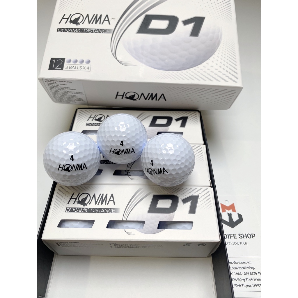 Bóng Golf Honma D1 (New) Mới 100% - Hộp gồm 12 quả - Modife Shop | Shopee Việt Nam