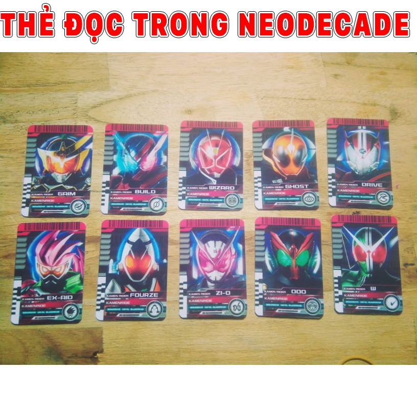 Set 10 thẻ Kamen Rider đọc trong Neo từ W- Zi-O - KamiShop - Kamen ...