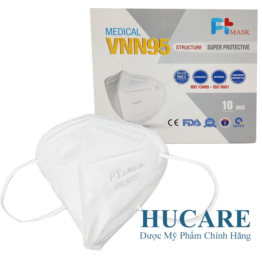 [CHÍNH HÃNG] PT Mask VNN95 Khẩu Trang Kháng Khuẩn - 5 Lớp (1 Cái ...