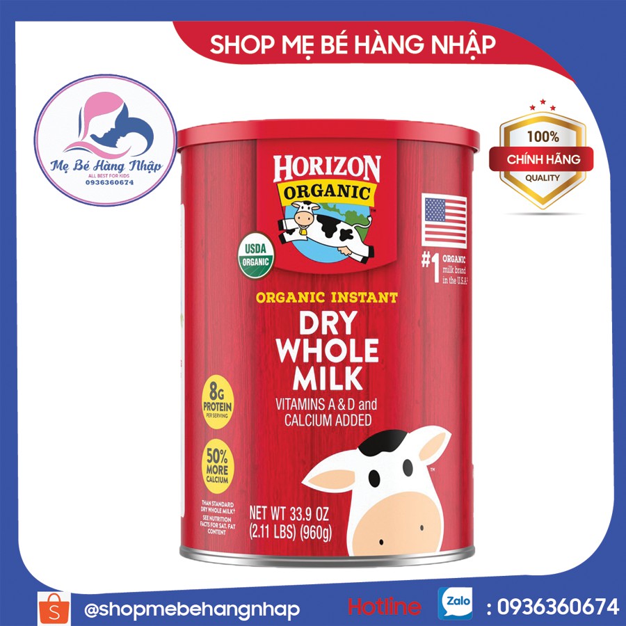 Sữa tươi dang bột Horizon Organic 870g [Mỹ] | Shopee Việt Nam