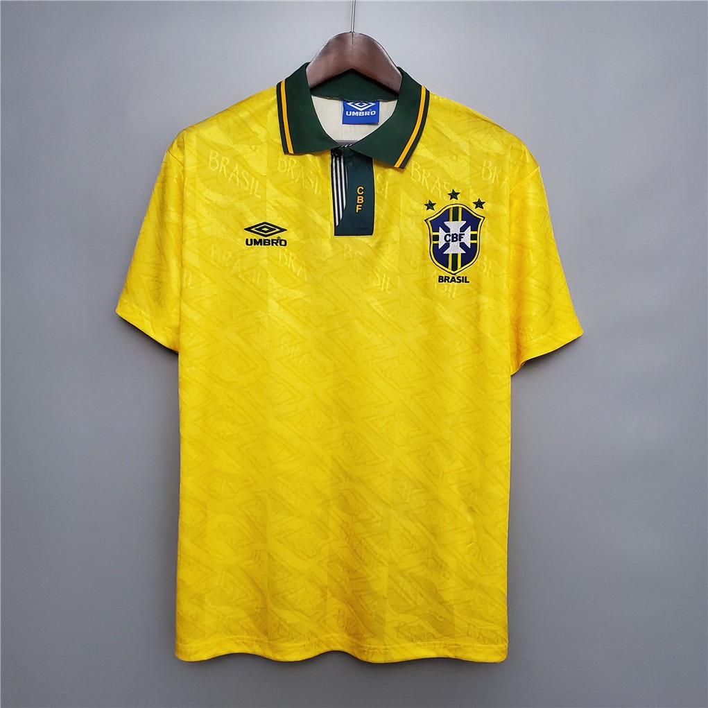 Áo Bóng Đá Đội Tuyển Brazil 91-93 Phong Cách Retro | Shopee Việt Nam
