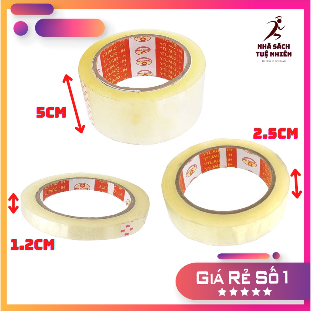 Băng keo trong 1,2cm 2,5cm 5cm ĐẠT CHUẨN Băng keo nhỏ 12mm 25mm 50mm CAM KẾT CHẤT LƯỢNG | Shopee ...