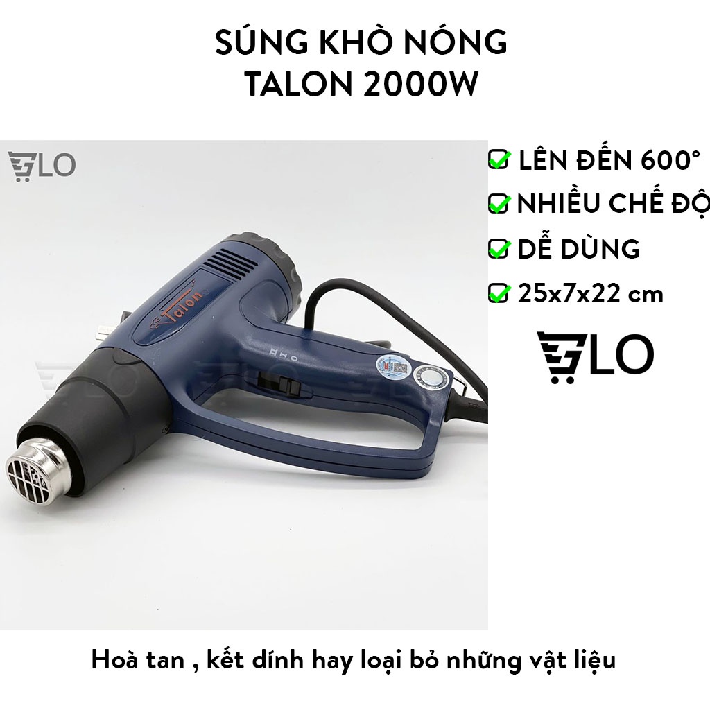 Súng Thổi Hơi Nóng, Máy Khò Nhiệt Talon TH-8623 2000w Chính Hãng | Shopee Việt Nam