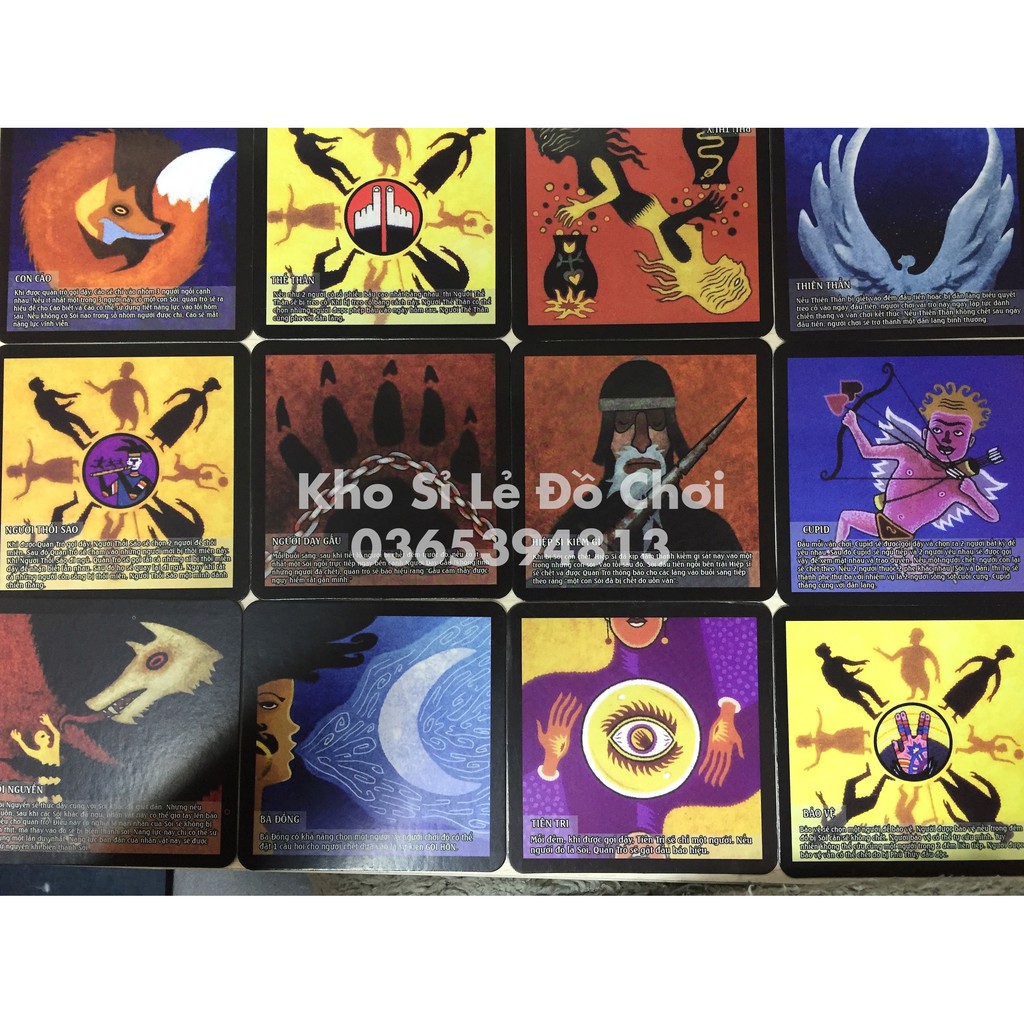 ( SLN 3 ) ( SLN 3 ) Ma sói Character (Tiếng Việt) - Boardgame Werewolf Character ( HOT 2 ...