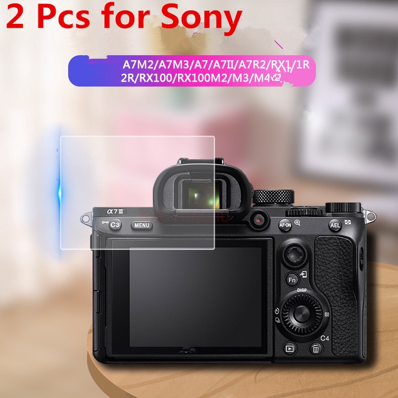 2 Chiếc camera Kính Cường Lực Bảo Vệ Màn Hình Cho Sony A7M3 A7M2 A7II A7III A7R2 A6300A6000 ...
