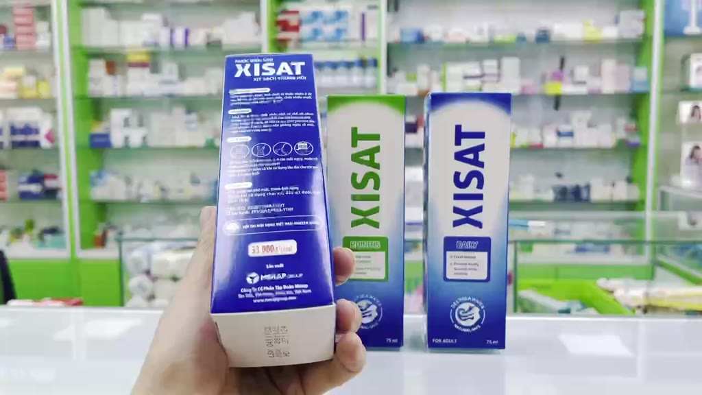 Xịt mũi Xisat 75ml các loại Xisat Hồng trẻ em, Xisat xanh người lớn ...