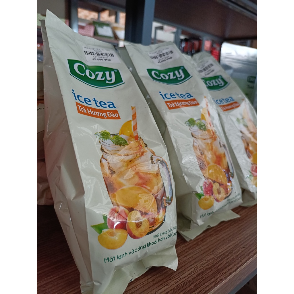 TRÀ HƯƠNG ĐÀO COZY ICE TEA HÒA TAN (GÓI 400G) | Shopee Việt Nam