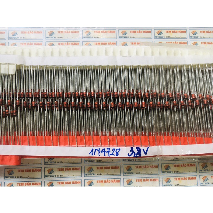 Combo 20 chiếc 1N4728 IN4728 3.3V 1W DIODE ZENER D0-41 | Shopee Việt Nam