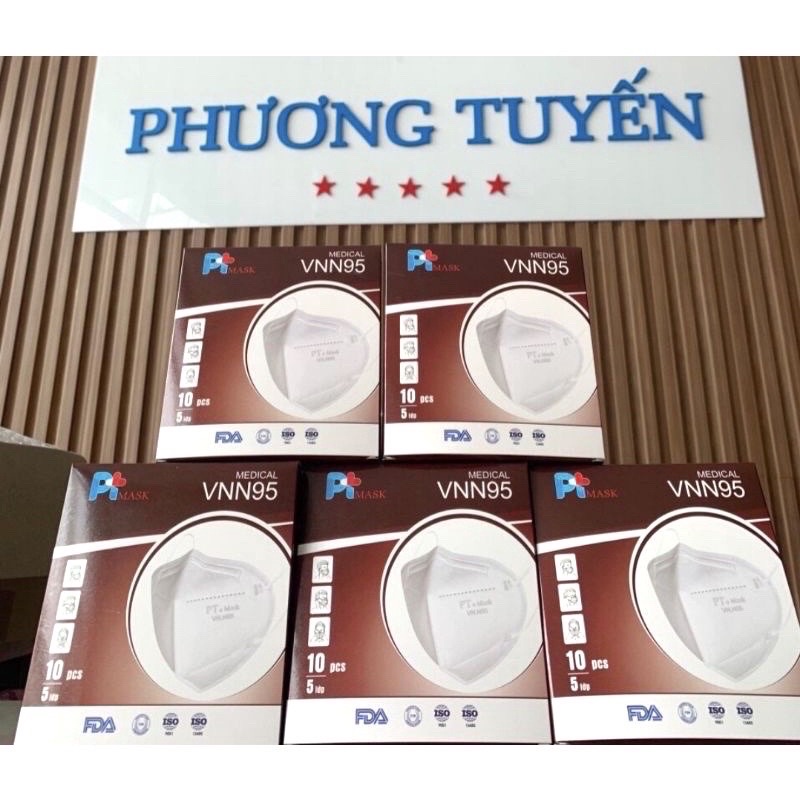 Khẩu Trang PT Mask VNN95 - 5 lớp (Hộp 10 cái) | Shopee Việt Nam