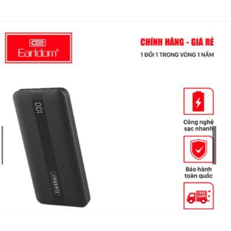 Sạc dự phòng 10.000mAh Earldom PB-38 [BH 1 ĐỔI 1] [CHÍNH HÃNG] | Shopee Việt Nam