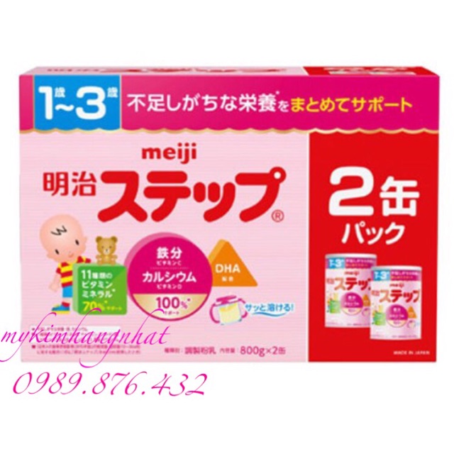Sữa Meiji 1-3 thùng 2 lon 800g (air) | Shopee Việt Nam