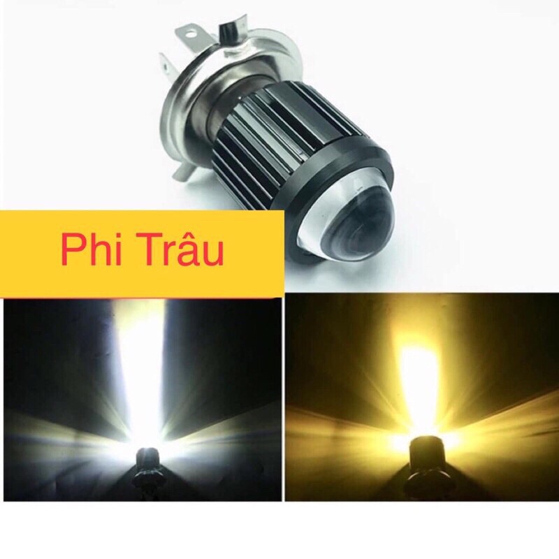 Đèn Pha Led Bi Cầu Chân H4 Cost Vàng Pha Trắng Lắp Vision/wave/winer/Ex/Ab… | Shopee Việt Nam