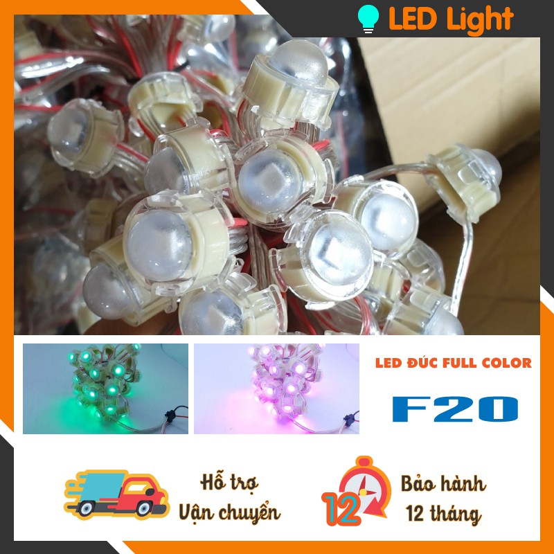 LED ĐÚC F20 FULL COLOR - NGOÀI TRỜI - 5V | Shopee Việt Nam