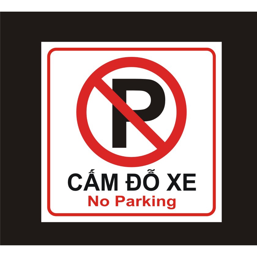 BIỂN CẤM ĐỖ XE - BIỂN BÁO HIỆU, CẢNH BẢO PHƯƠNG TIỆN Dừng - đỗ | Shopee ...