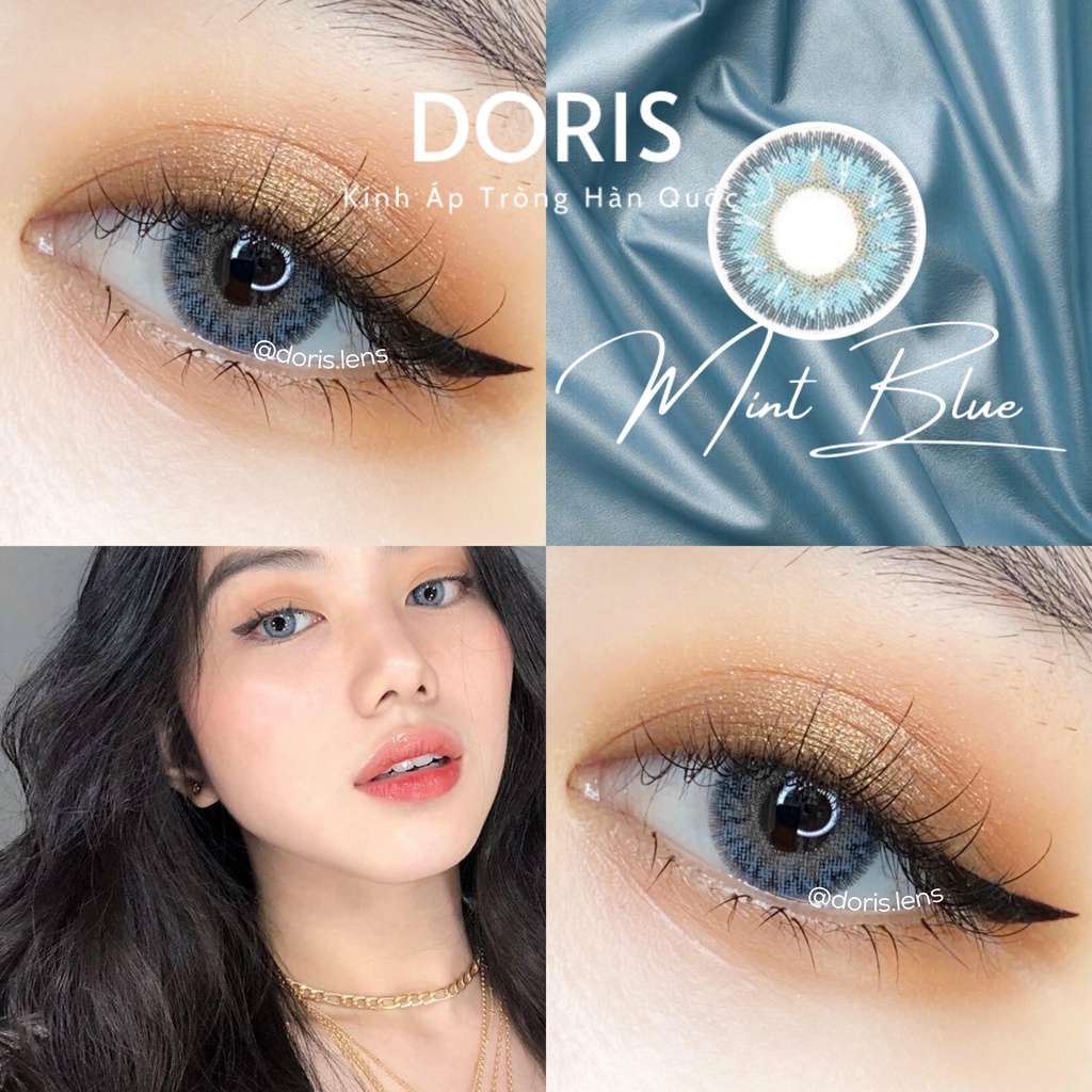 Kính Áp Tròng DORIS.LENS - Mint Blue 14.2mm | Shopee Việt Nam