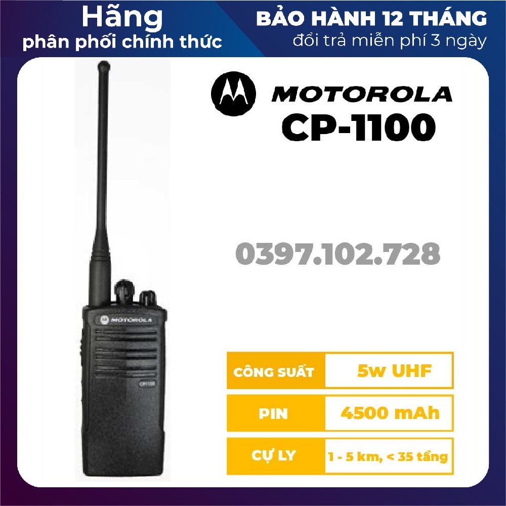 Bộ đàm Motorola CP1100 Plus(Bảo hành 24 tháng đổi mới trong 12 tháng ...