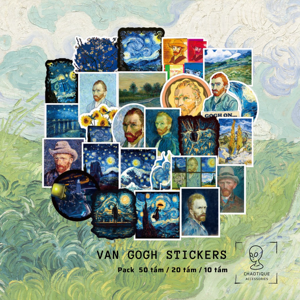 Van Gogh Stickers Miếng Dán Chống nước | Shopee Việt Nam