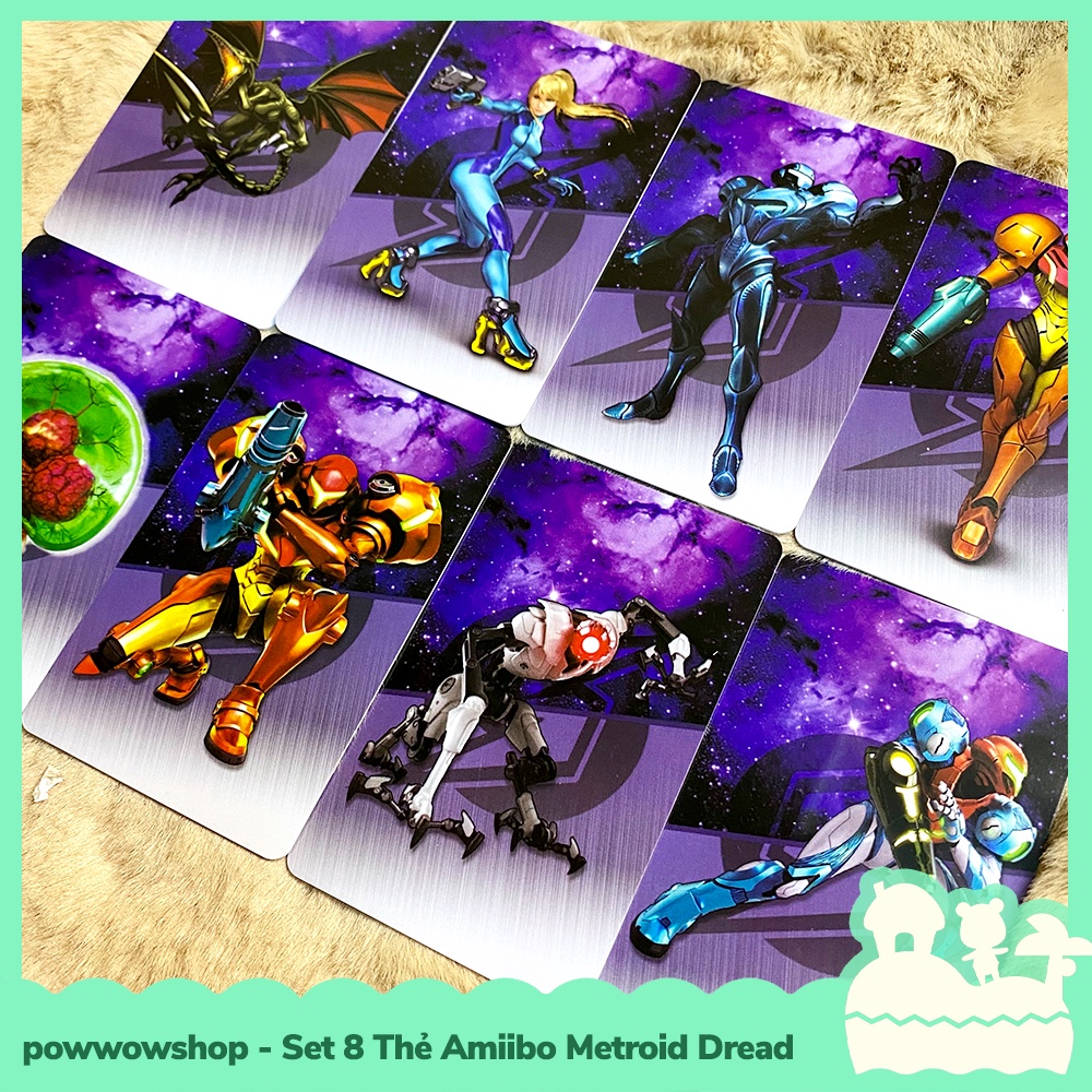 [Sẵn VN - Hỏa Tốc] Bộ 8 Thẻ Amiibo Scan NFC Dành Cho Game Metroid Dread ...