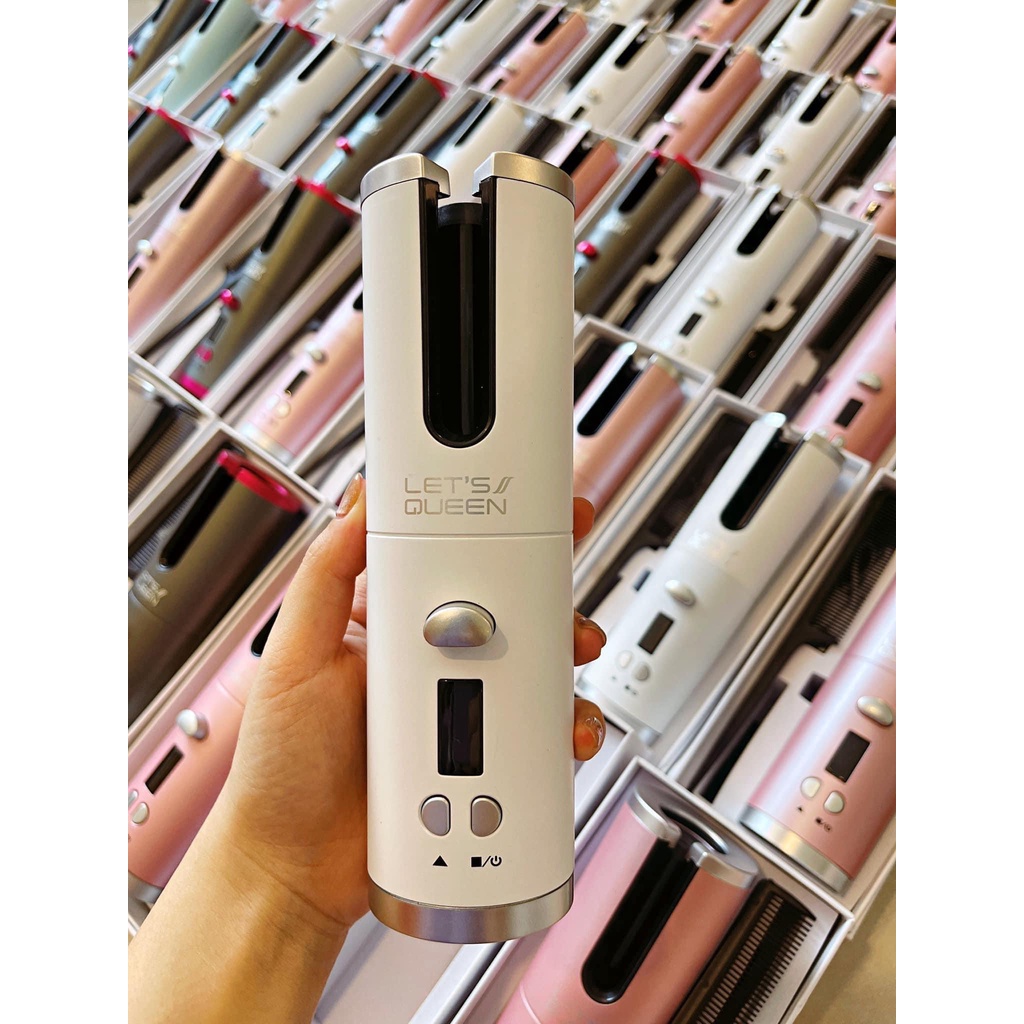 MÁY UỐN TÓC MINI CẦM TAY LET’S QUEEN S100,MÁY TẠO KIỂU TÓC CHÍNH HÃNG HÀN QUỐC. BẢO HÀNH 1 NĂM ...