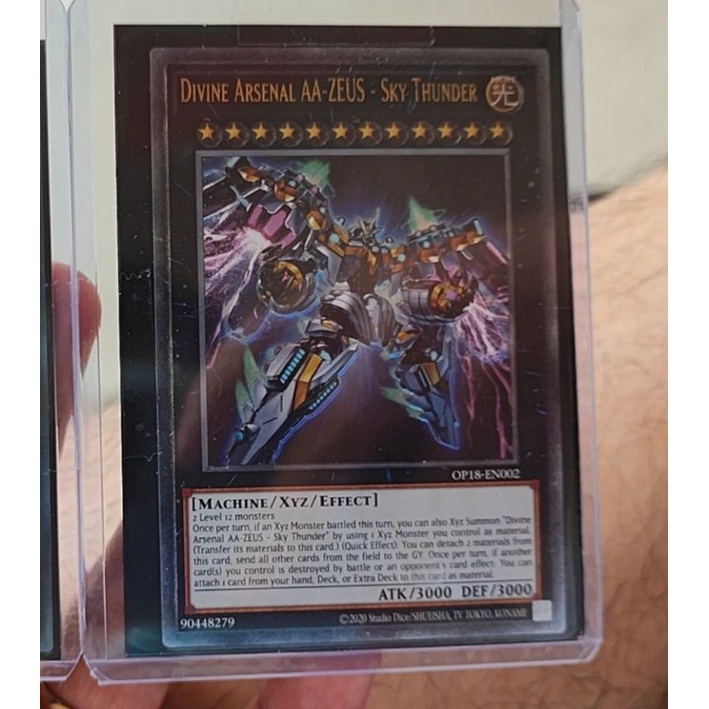 Kn Yugioh Shop Thẻ Bài Divine Arsenal Aa Zeus Sky Thunder Op18 En002 Ultimate Rare