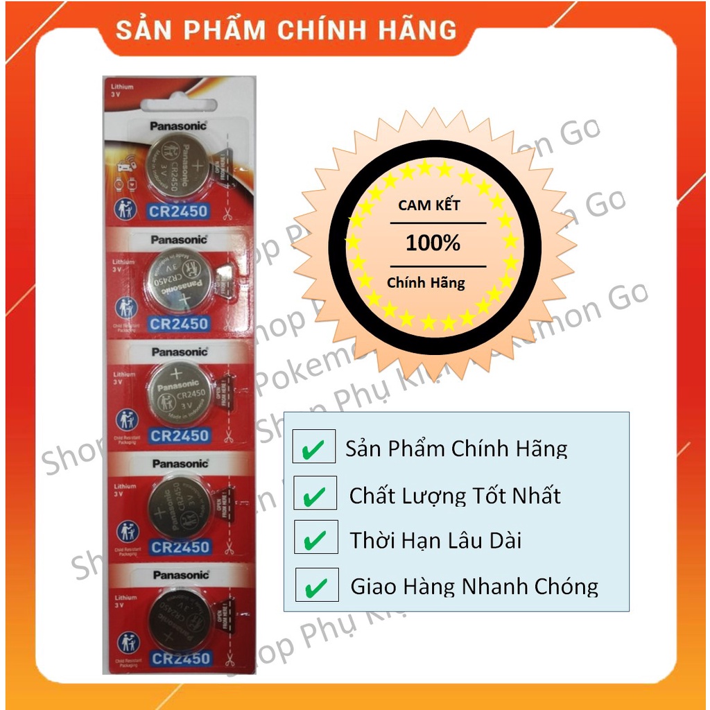 Pin Panasonic CR2450 Lithium Chính Hãng 3V | Shopee Việt Nam