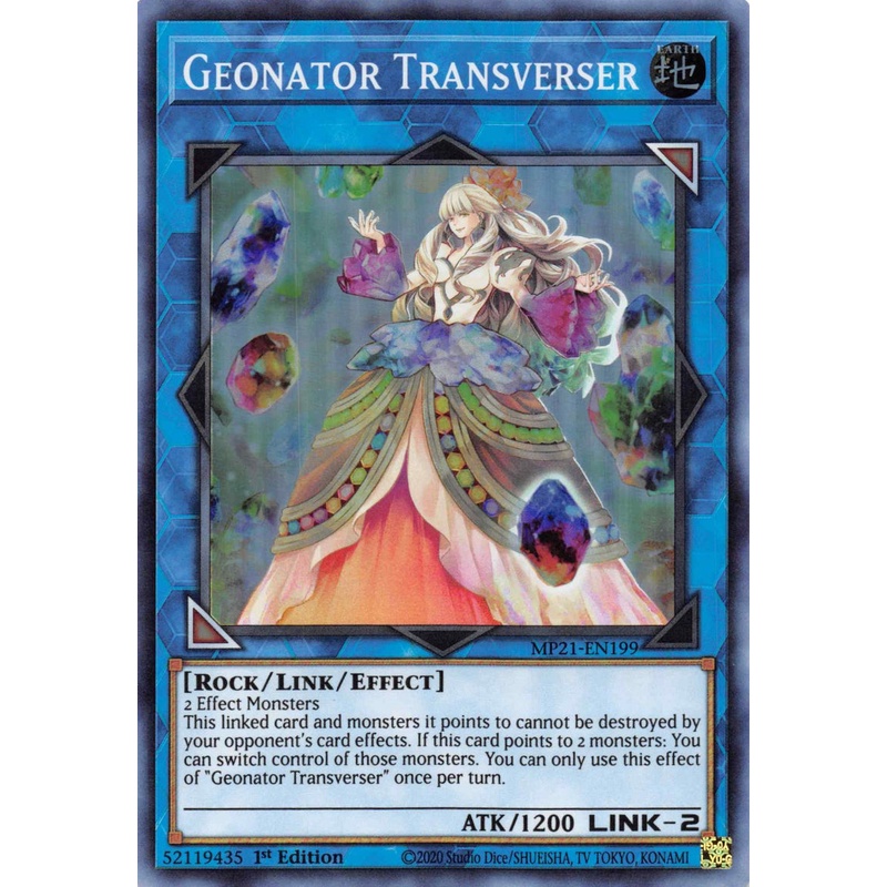 Thẻ bài YUGIOH - Geonator Transverser - MP21-EN199 - Super Rare 1st ...