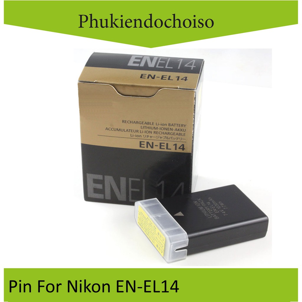 Pin thay thế pin máy ảnh Nikon EN-EL14 | Shopee Việt Nam
