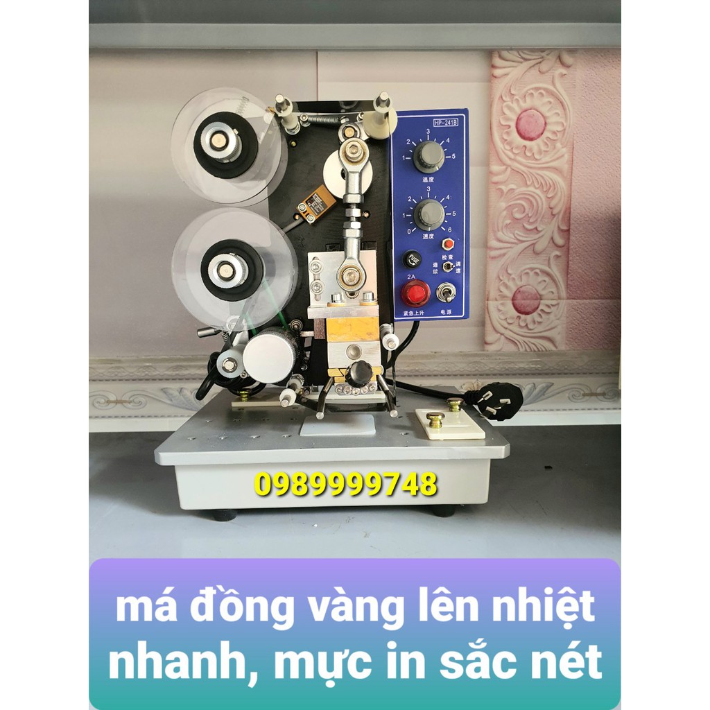 Máy indate bán tự động HP241- MÁY IN DATE IN HSD TRÊN BAO BÌ, TÚI GIẤY ...