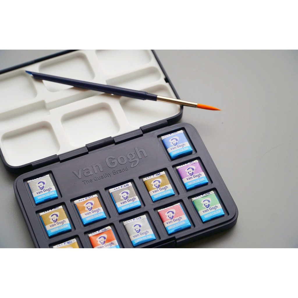 Màu Nước Van Gogh - POCKET BOX SET 12 - vẽ tranh, màu nước | Shopee ...